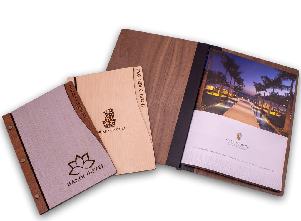 Wood Guest Service Directory Book Cover With Screw Post Binding ...