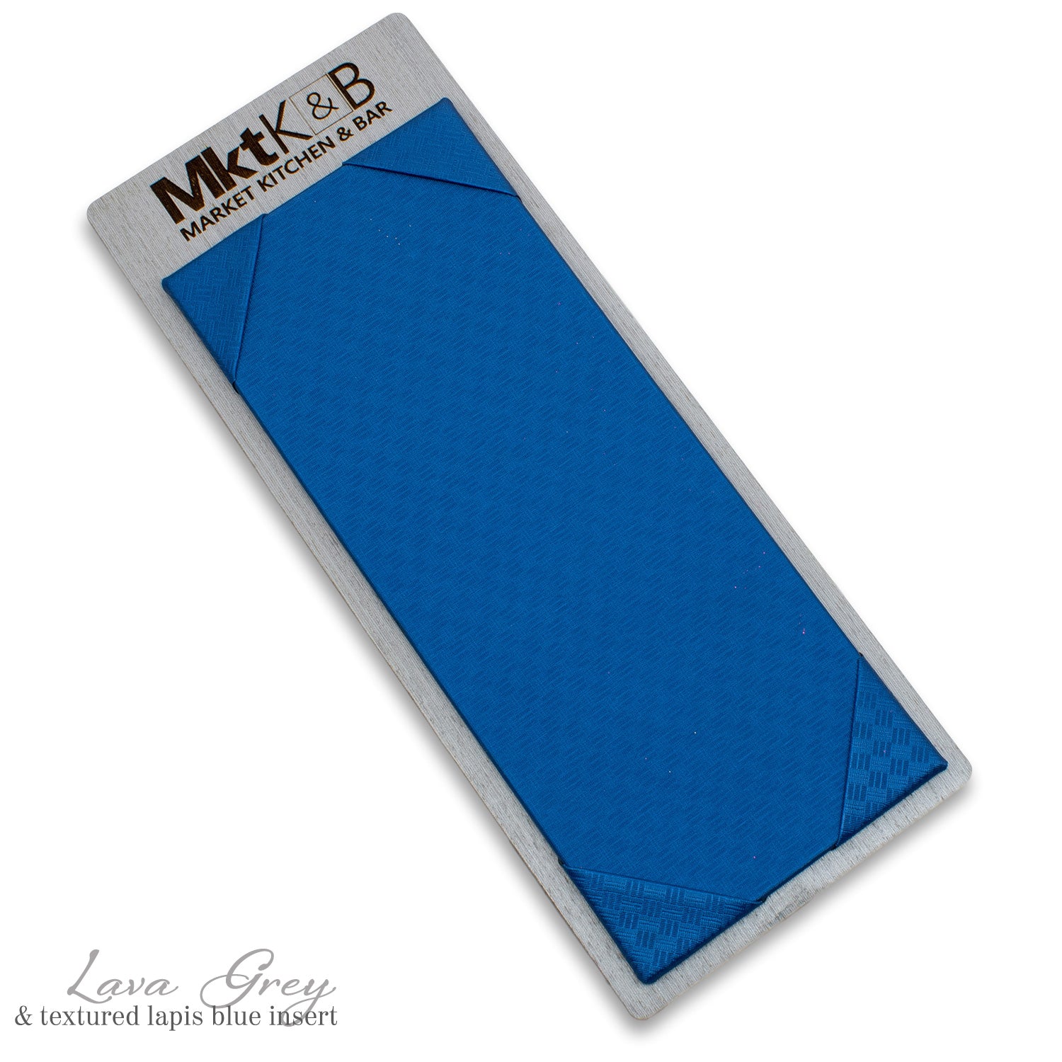 Wood Menu Board with Corner Tab Insert