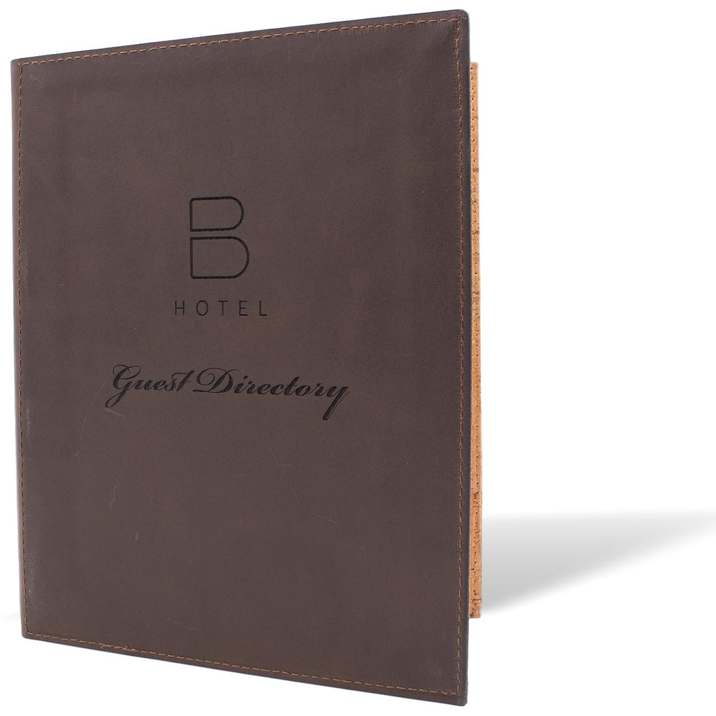 Leather Guest Service Directory Book Cover With Binder Ring Mechanism ...