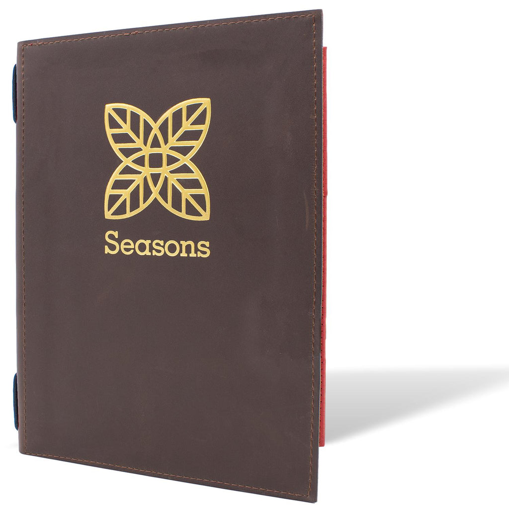 Leather Guest Service Directory Book Cover With Elastic Menu Sting Ret ...